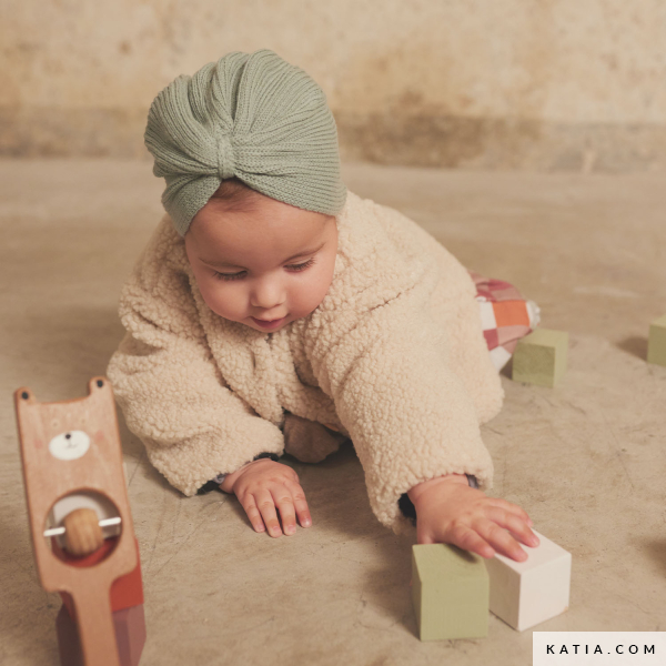 Cream Sherpa Fabric sheepskin fabric - Autumn / Winter | Katia.com