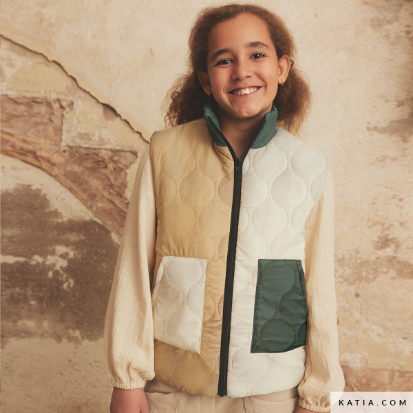 Lilac padded nylon fabric - Autumn / Winter | Katia.com