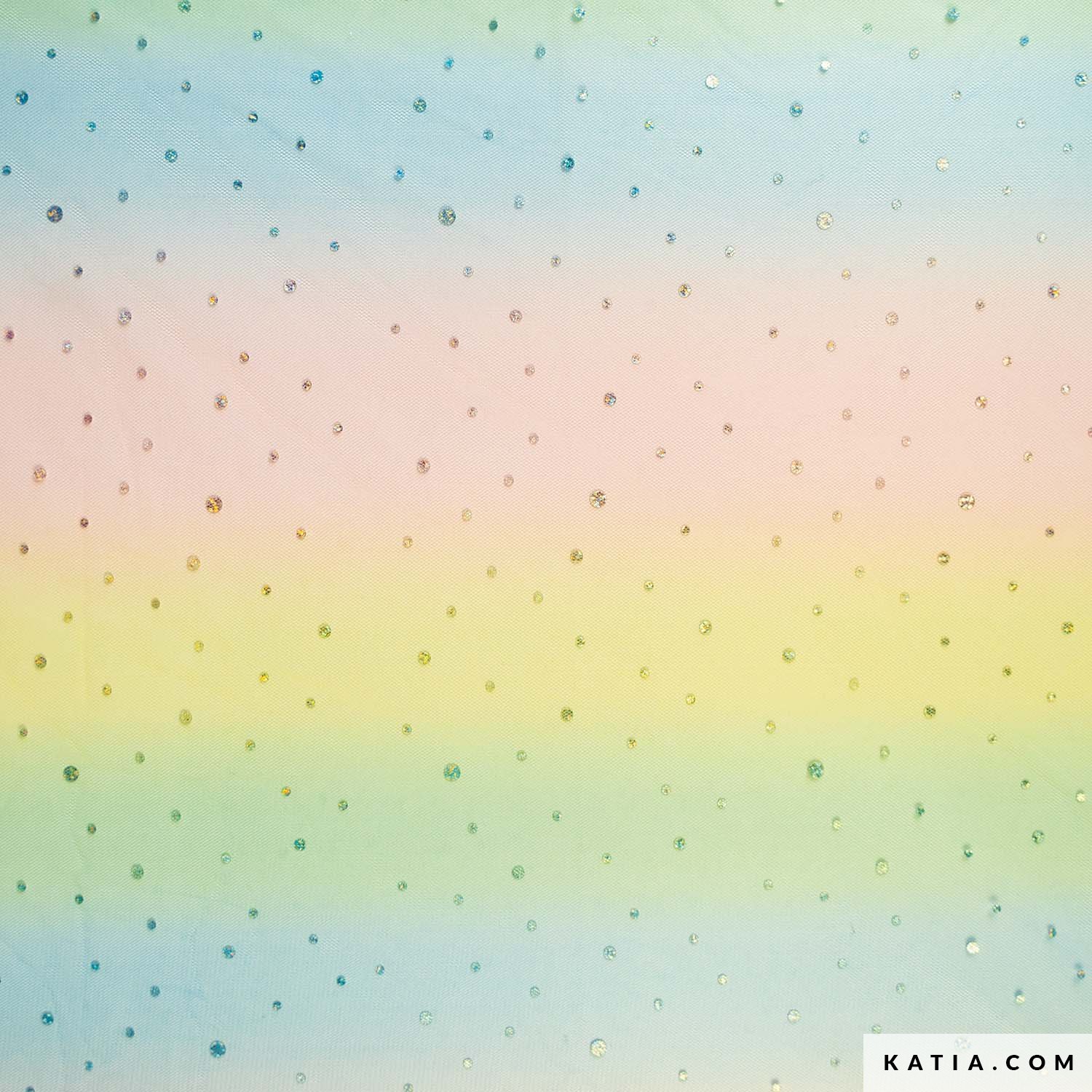 Tejido de tul suave multicolor Tulle Rainbow Stars - Otoño / Invierno ...