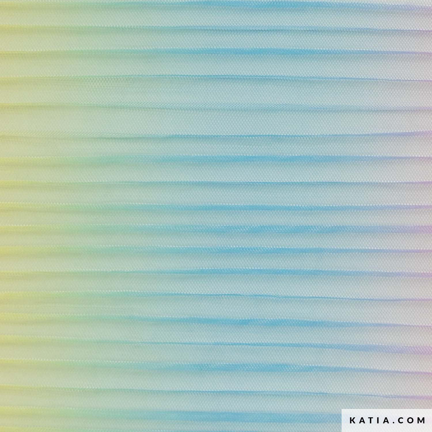 Soft Tulle Rainbow Plissé Fabric - Autumn / Winter | Katia.com