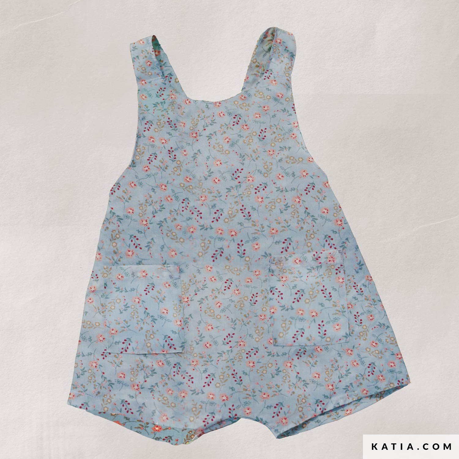 Rustic Blue Print cotton Poplin fabric - Spring / Summer | Katia.com