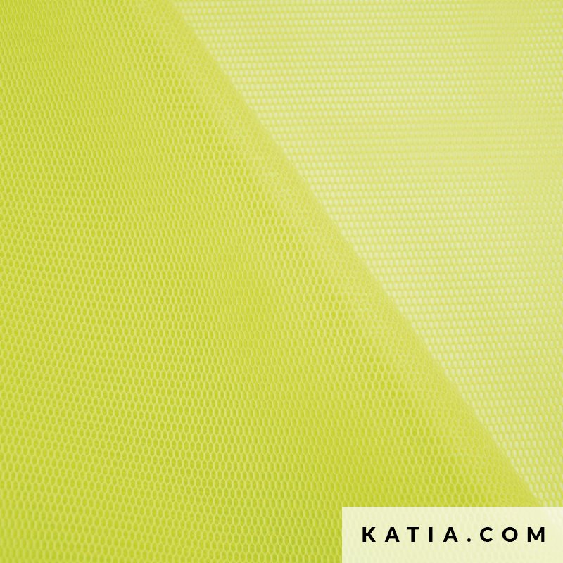 Neon Lemon 3D Mesh fabric - Spring / Summer | Katia.com
