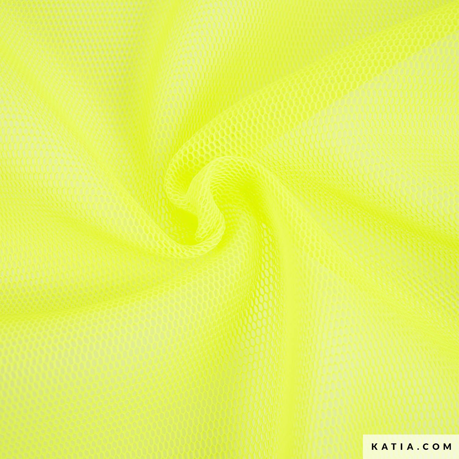 Neon Orange 3D Mesh fabric - Spring / Summer | Katia.com