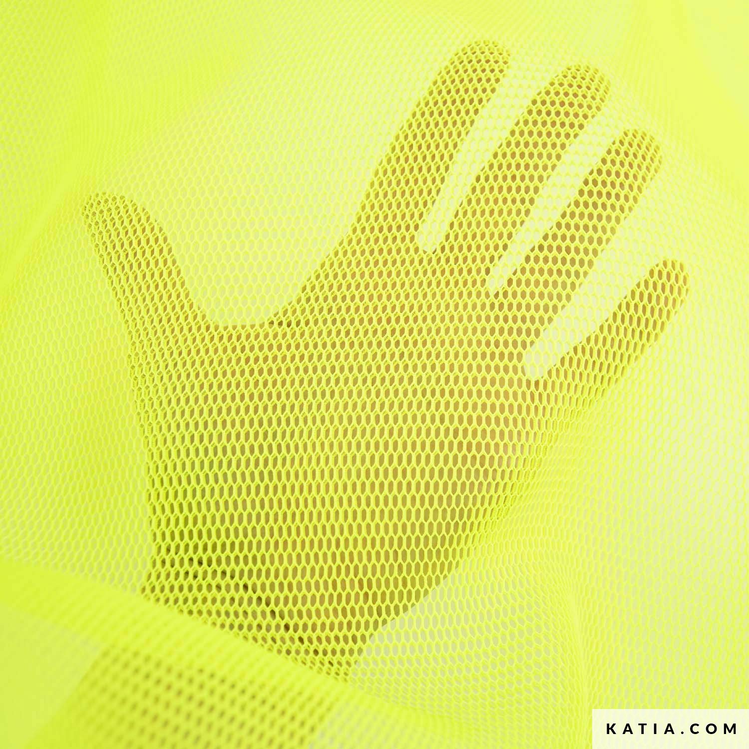 Tissu filet 3D Mesh Fluor Orange - Printemps / Été | Katia.com