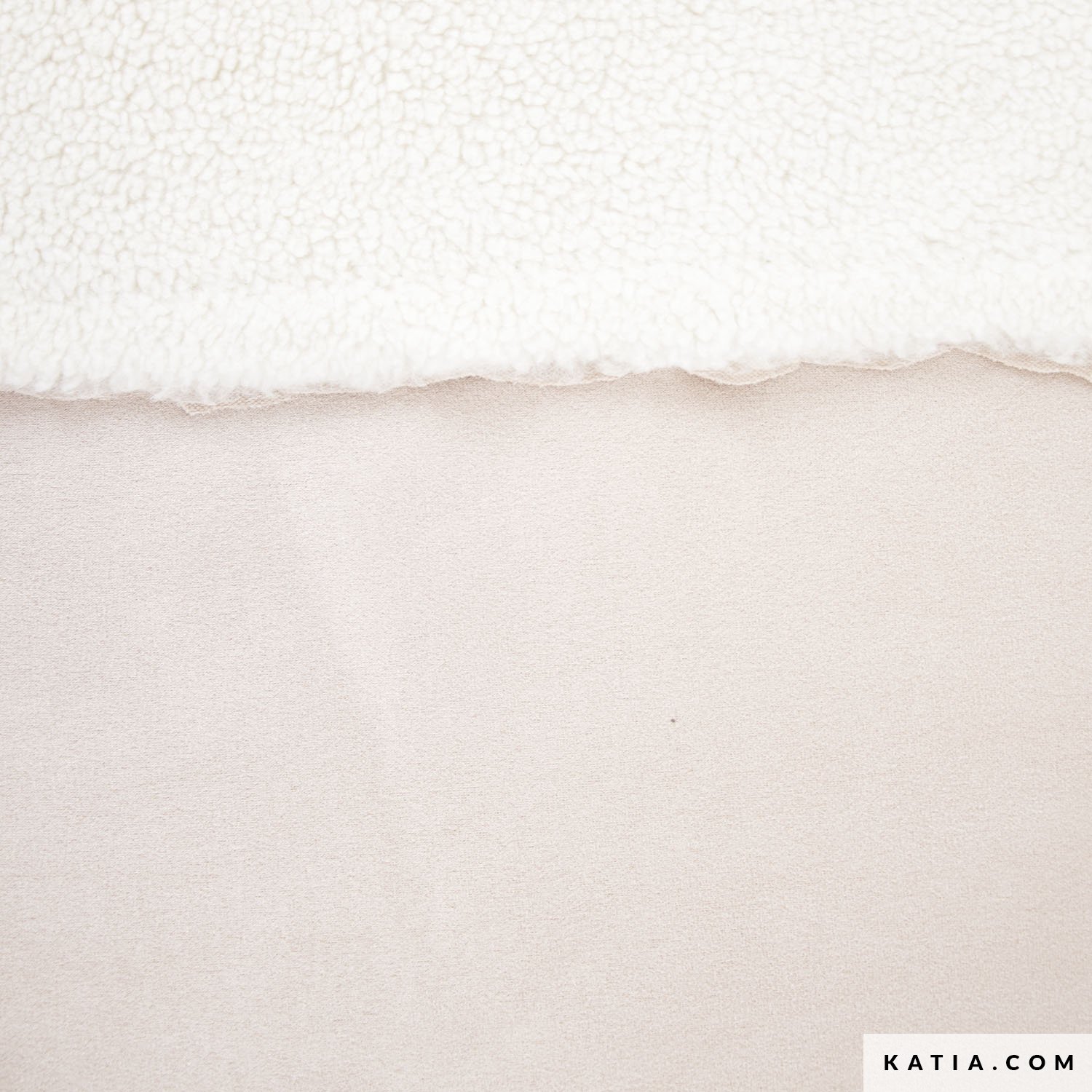 Cream double-sided imitation suede with sheepskin - Autumn / Winter ...