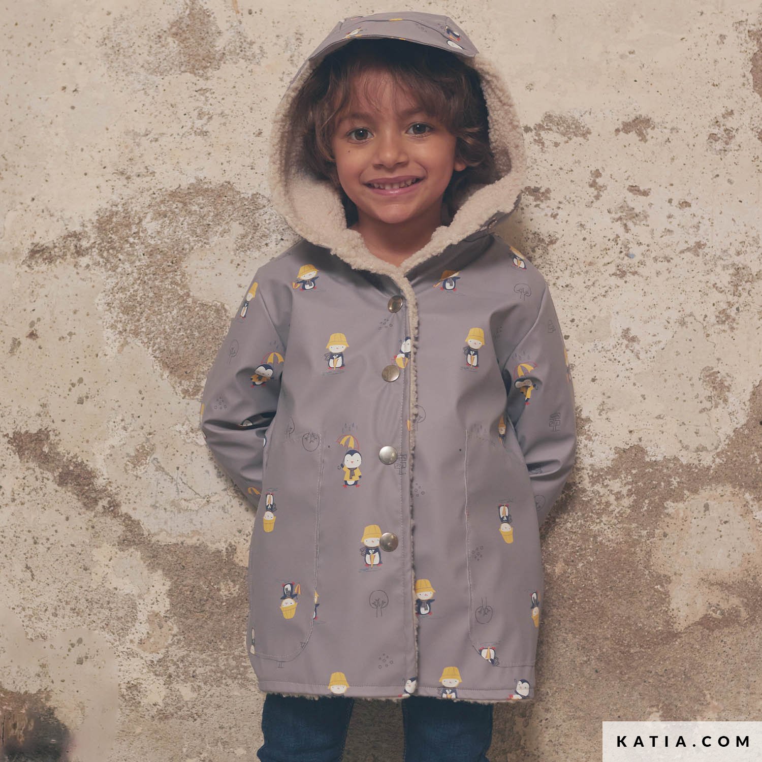 North Pole Alert Raincoat PU waterproof fabric - Autumn / Winter ...