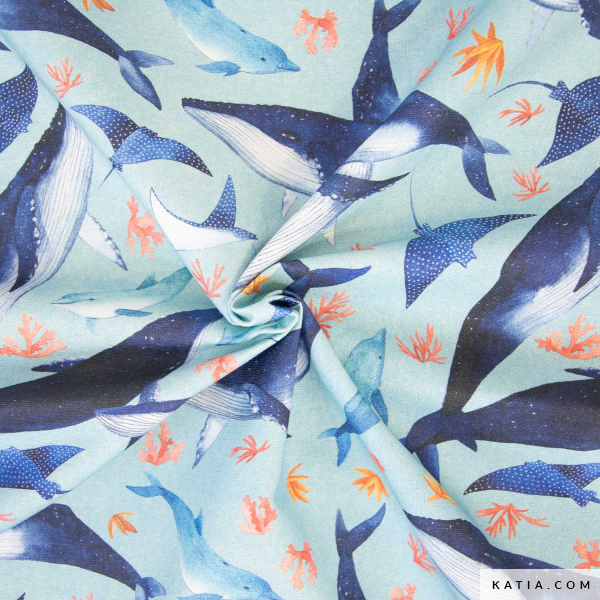 Magic Seaworld 8-oz canvas fabric - | Katia.com