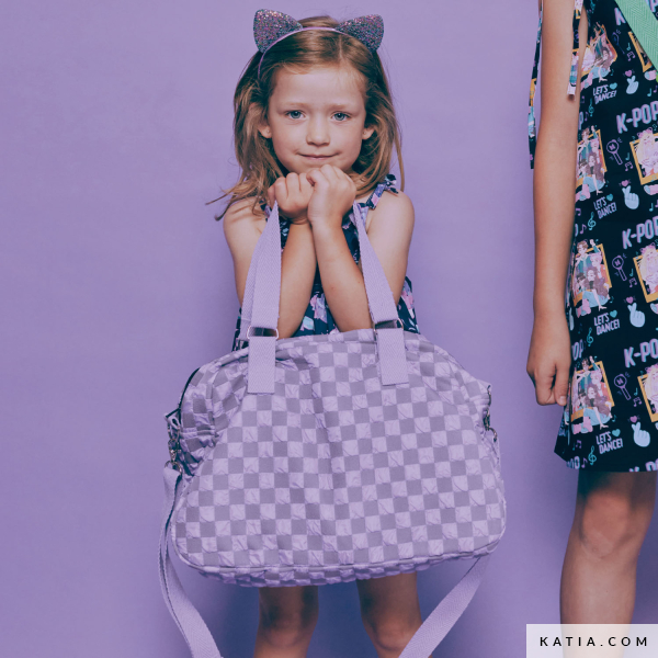 Tkanina Bubble Chess Board w Neonowym Żółtym - Wiosna / Lato | Katia.com