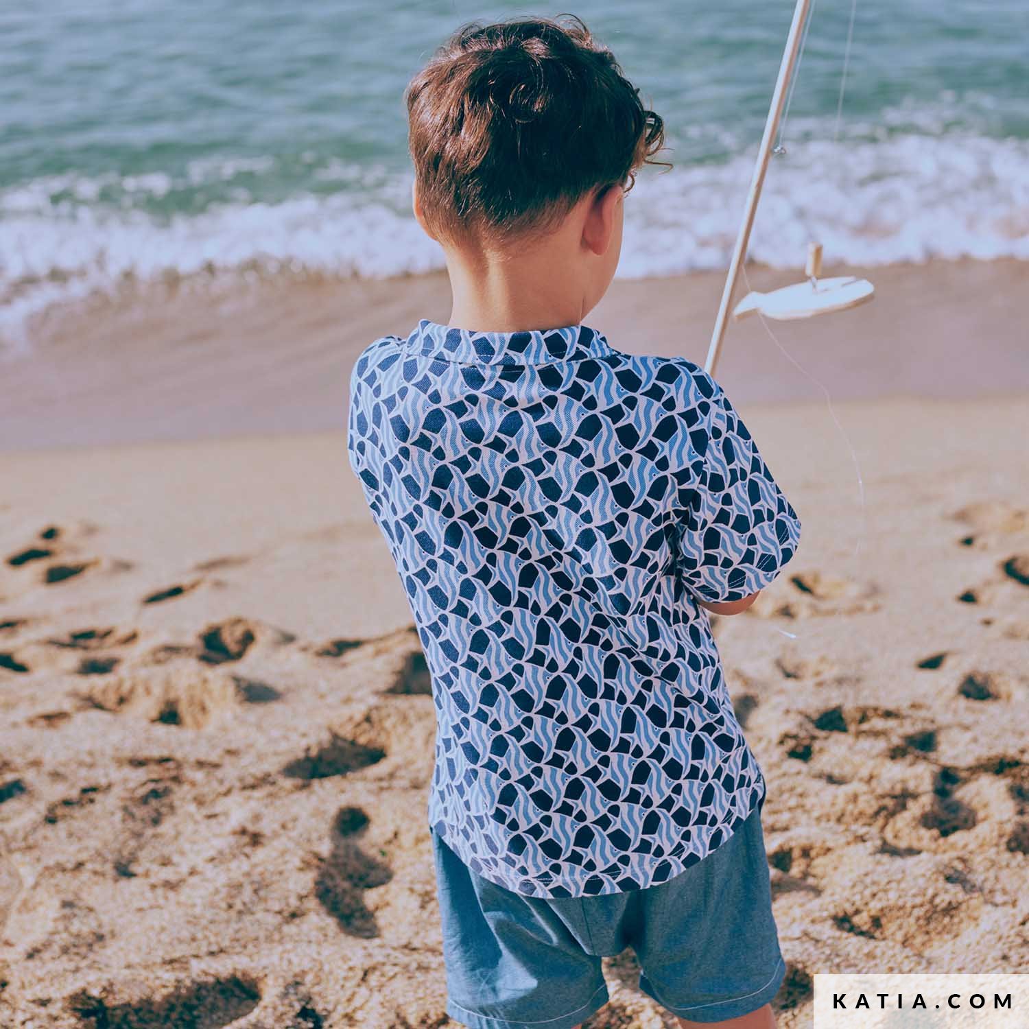 Africa Seaworld Cotton Piqué Fabric - Spring / Summer | Katia.com