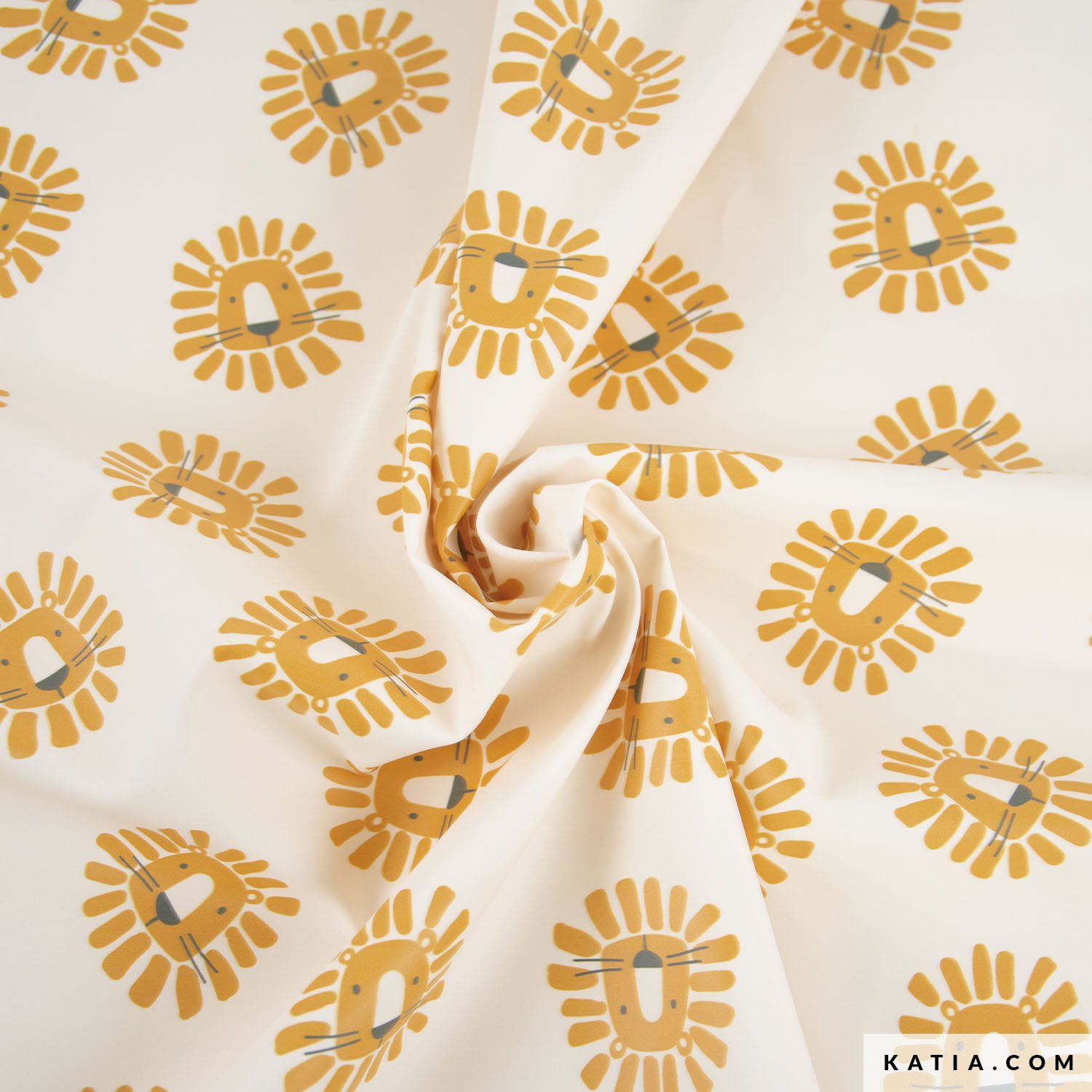 Lion King Print Raincoat PU Waterproof Fabric - Spring / Summer | Katia.com