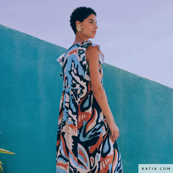 Africa Print Rayon Voile Fabric - Spring / Summer | Katia.com