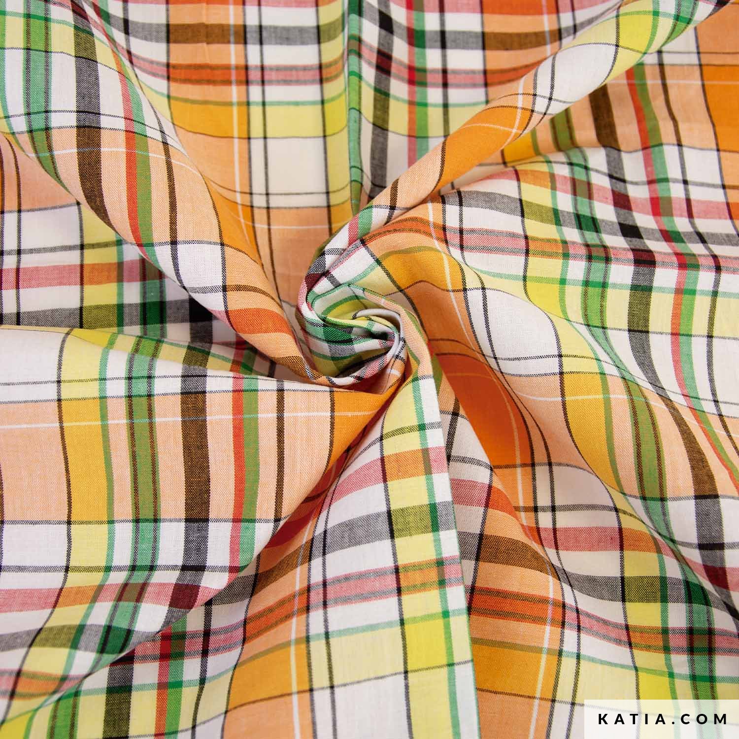 Katoenen geruite stof Madras Plaid Mexico - Lente / Zomer | Katia.com