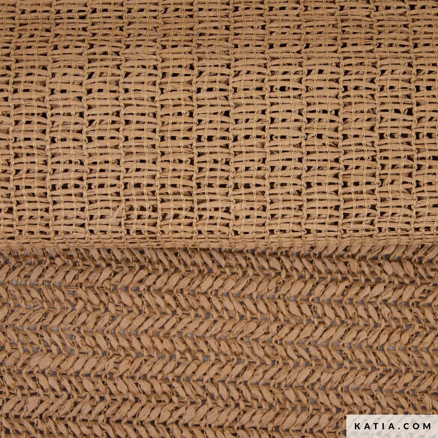 Natural Color 100% raffia paper knit fabric - Spring / Summer | Katia.com