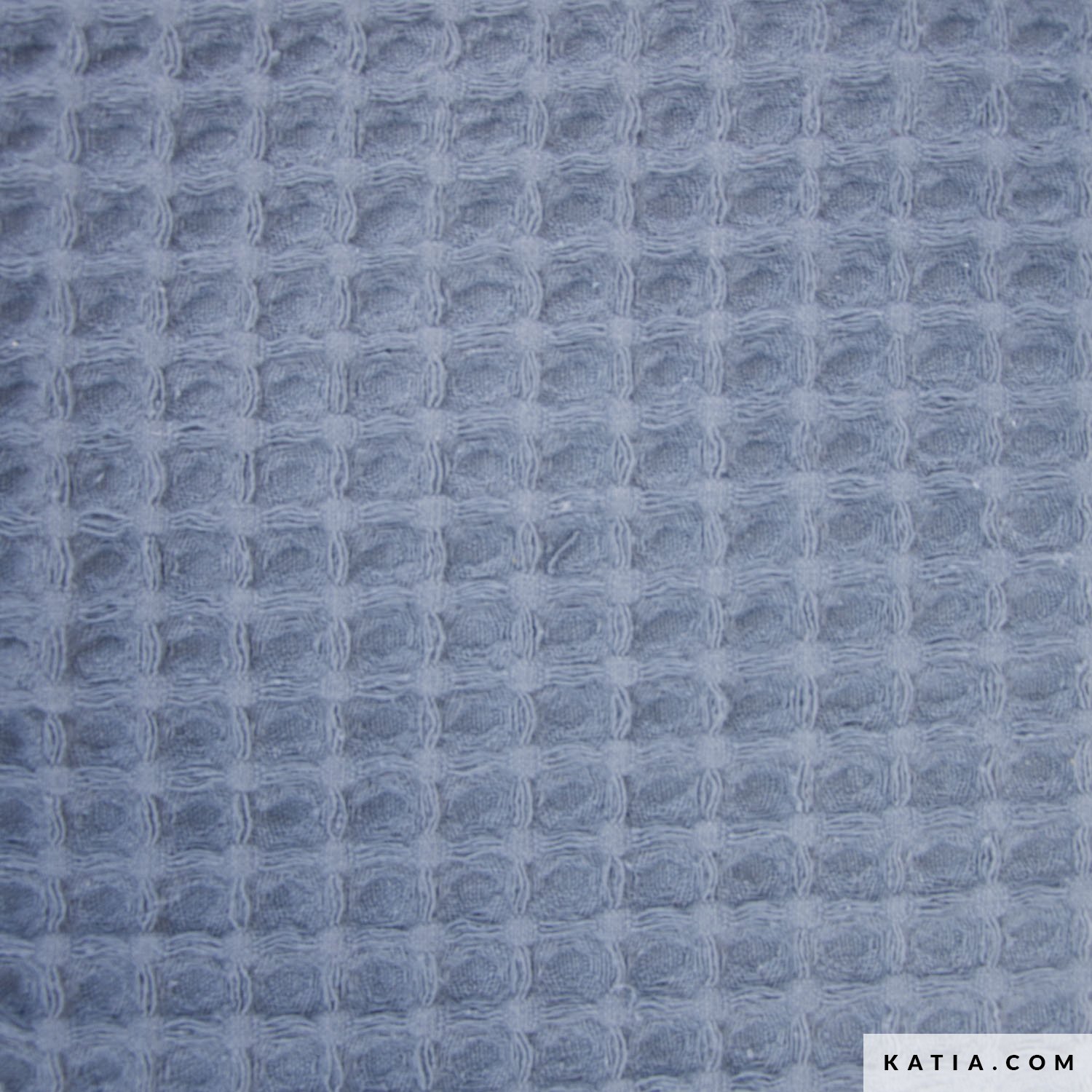 Blue Big Waffle Honeycomb Fabric - Spring / Summer | Katia.com