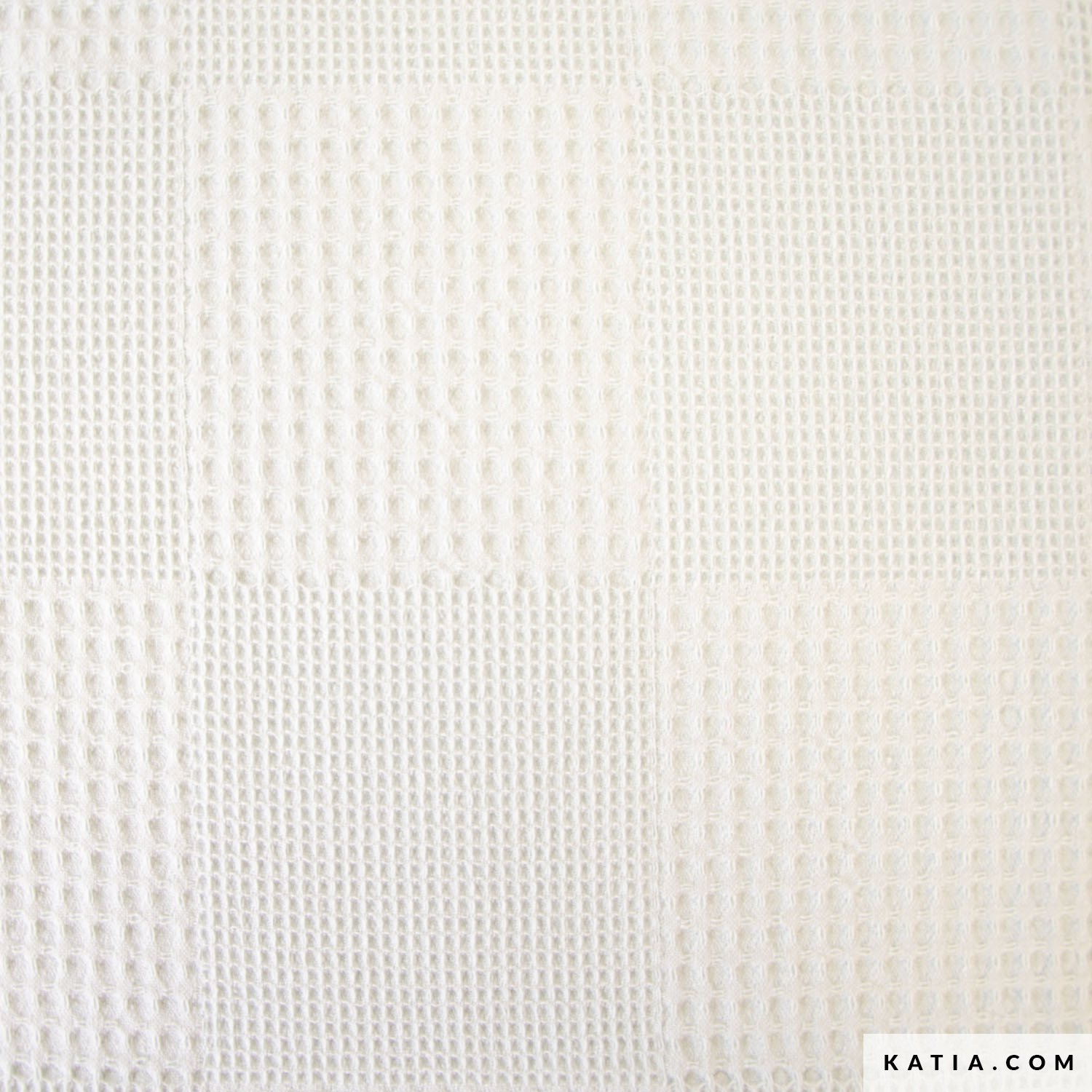 Ecru Patchwork Design Honeycomb Fabric - Spring / Summer | Katia.com