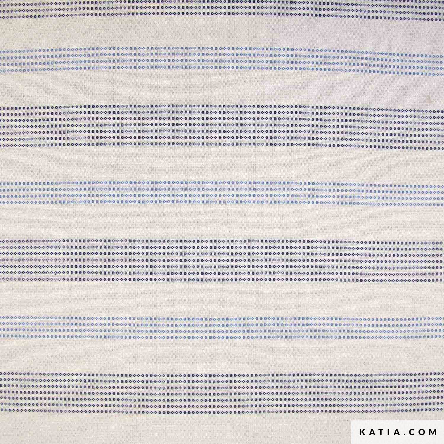 Gestreepte linnen en gerecycled katoenen canvas stof - Lente / Zomer ...