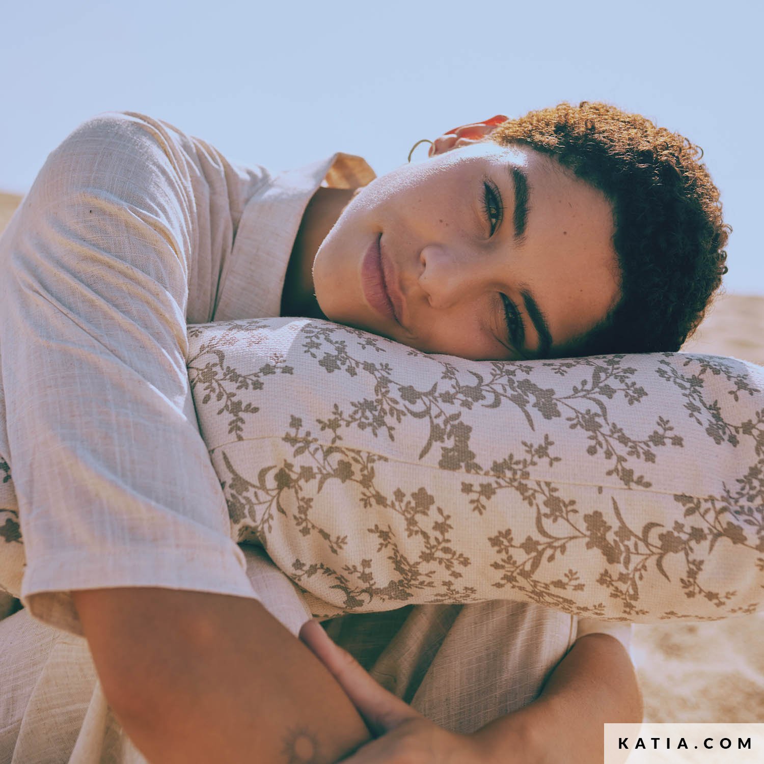 Floral Linen and Recycled Cotton Canvas Fabric - Spring / Summer ...