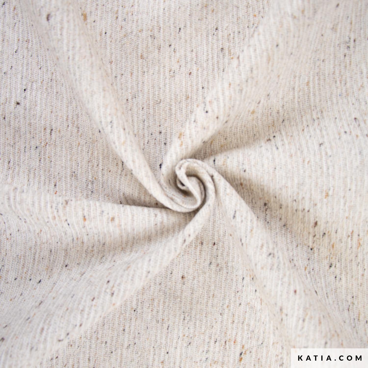 Off-white Tweed-effect Recycled Canvas Fabric - Spring / Summer | Katia.com