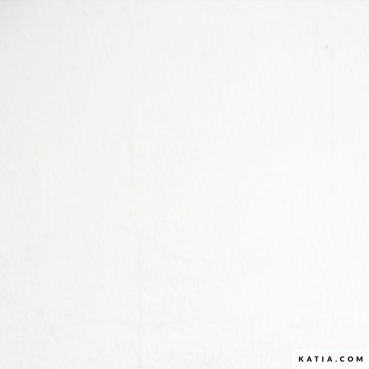 White short-pile faux fur polar fleece fabric - Autumn / Winter | Katia.com