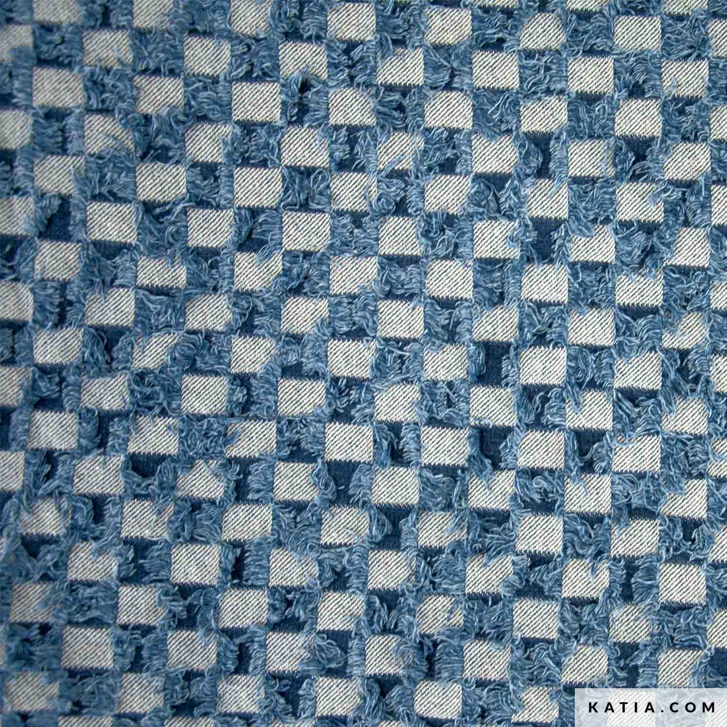 Chess Board denim fabric - Autumn / Winter | Katia.com