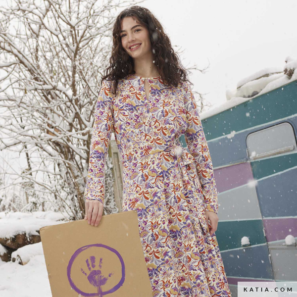 Viscose Tricot Purple Rights - Herfst / Winter | Katia.com