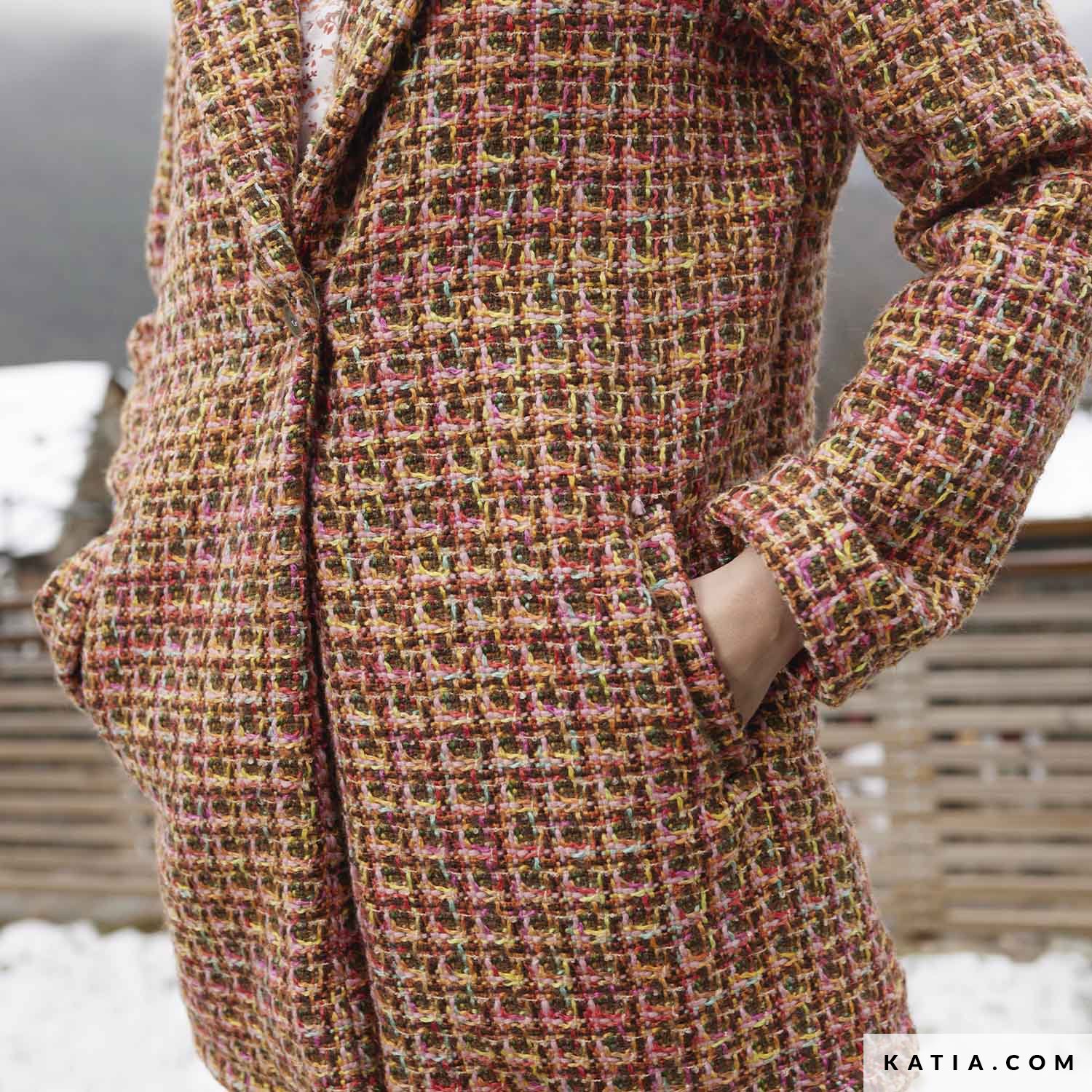 Tela de tweed para abrigos Brooklyn - Otoño / Invierno | Katia.com