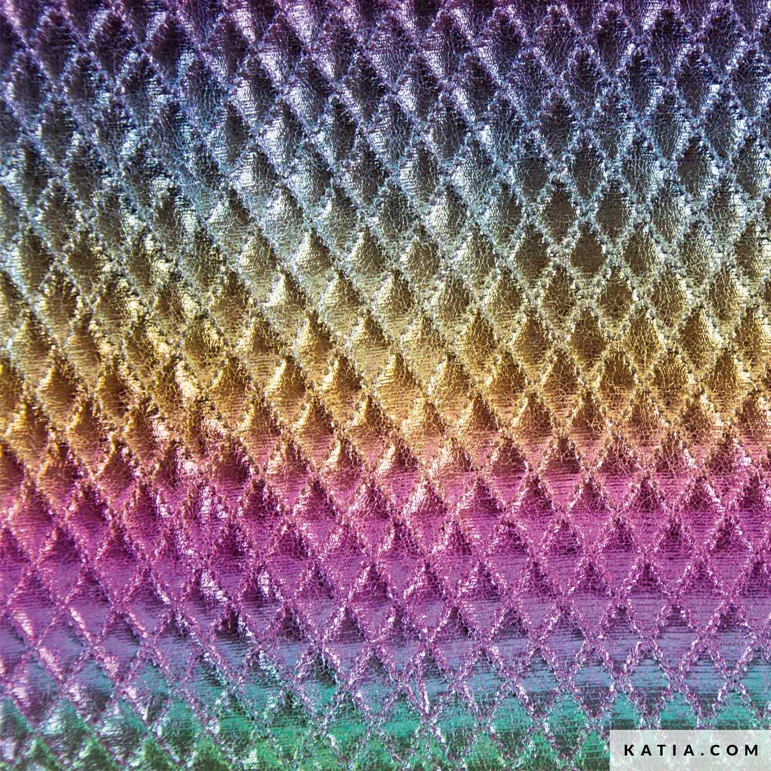 Purple holographic polyester fabric - Autumn / Winter | Katia.com
