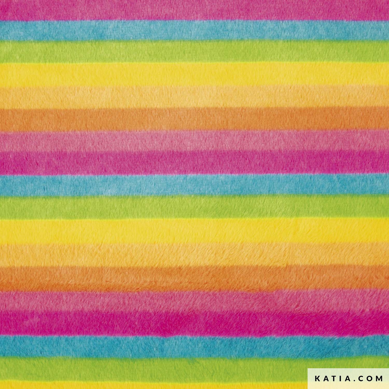 Rainbow fur polar fleece fabric - Autumn / Winter | Katia.com