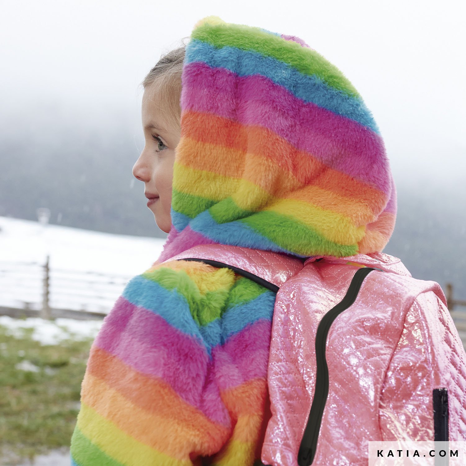Tela de pelo polar arcoíris Rainbow - Otoño / Invierno | Katia.com