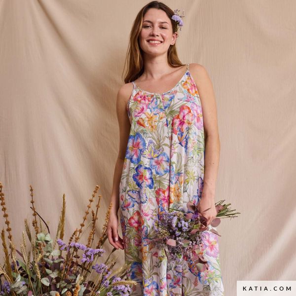 Amazonia Butterfly viscose fabric - Spring / Summer | Katia.com