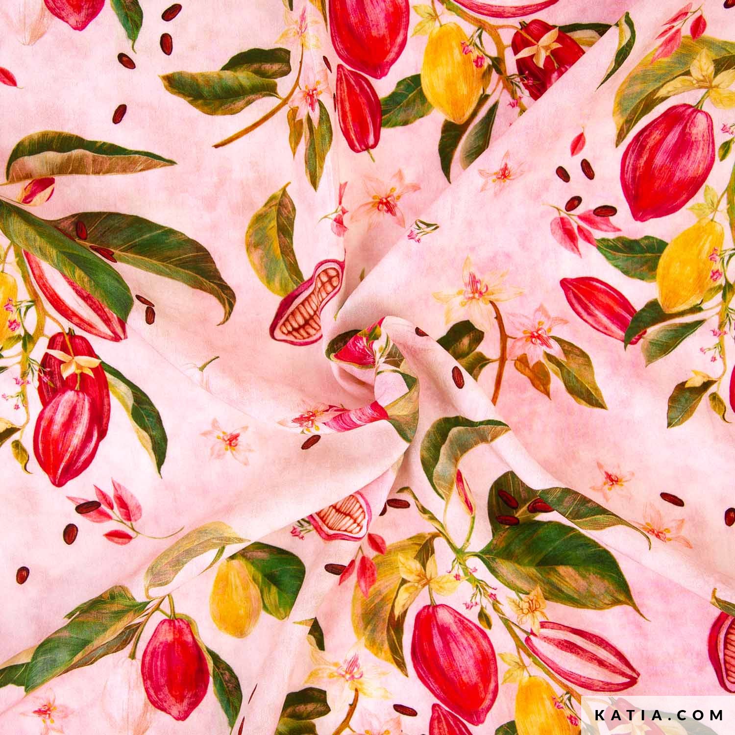 Cocoa Fruit viscose fabric - Spring / Summer | Katia.com