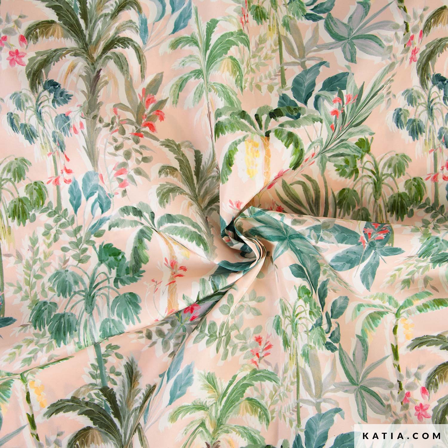 Tropical print windbreaker fabric - Spring / Summer | Katia.com