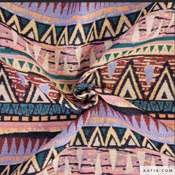 Nepalese tribal design jacquard fabric - Spring / Summer | Katia.com