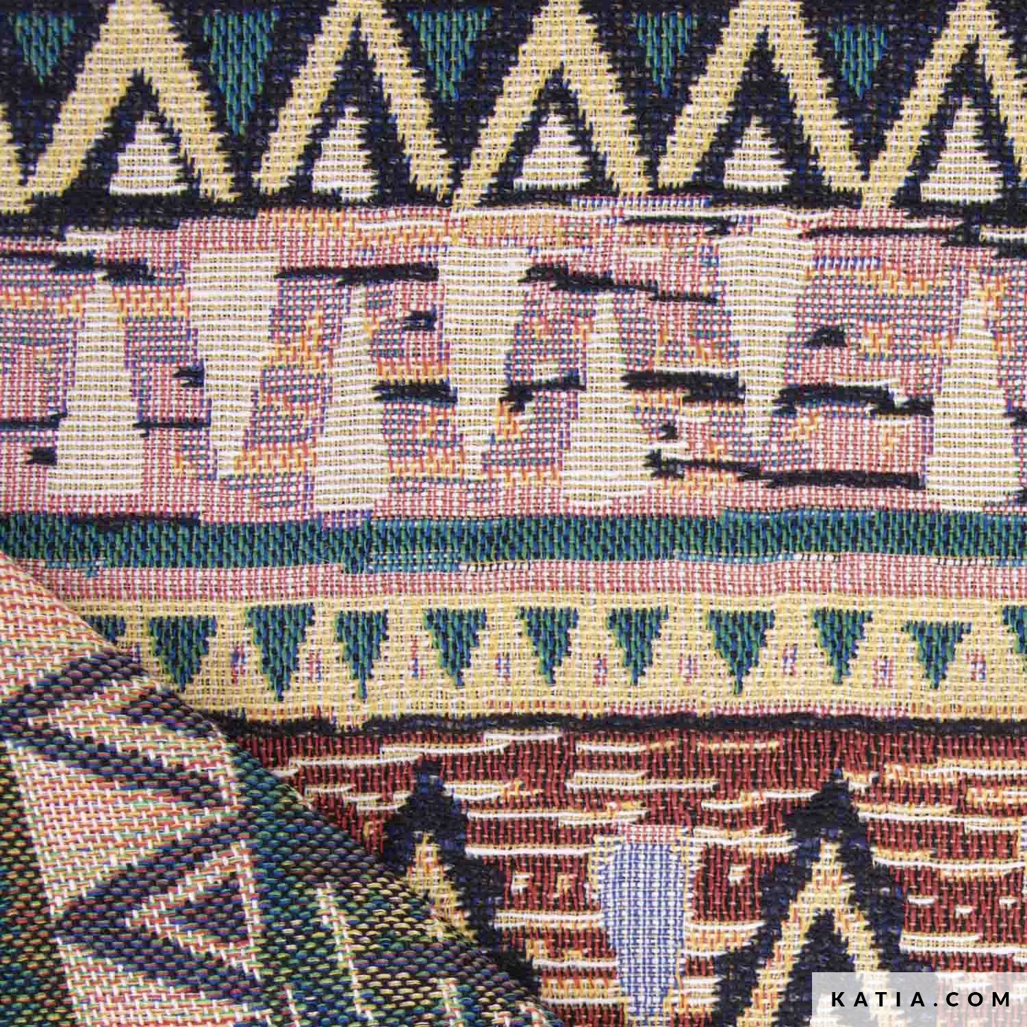 Nepalese tribal design jacquard fabric - Spring / Summer | Katia.com