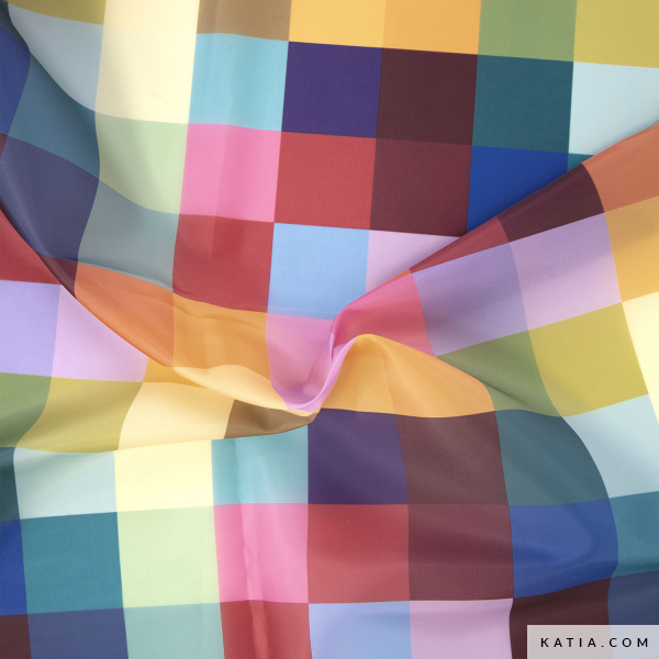 Multicolor check Cover Fabric - | Katia.com
