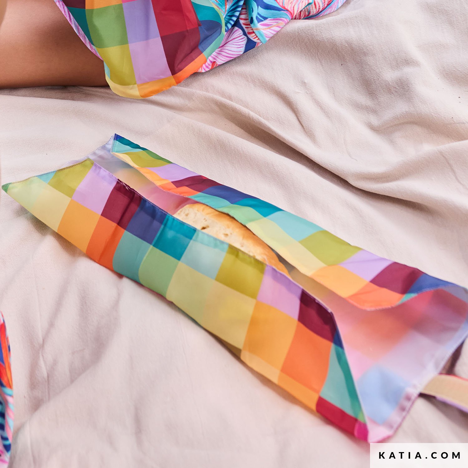 Tela Cover Fabric con cuadros Multicolor - | Katia.com
