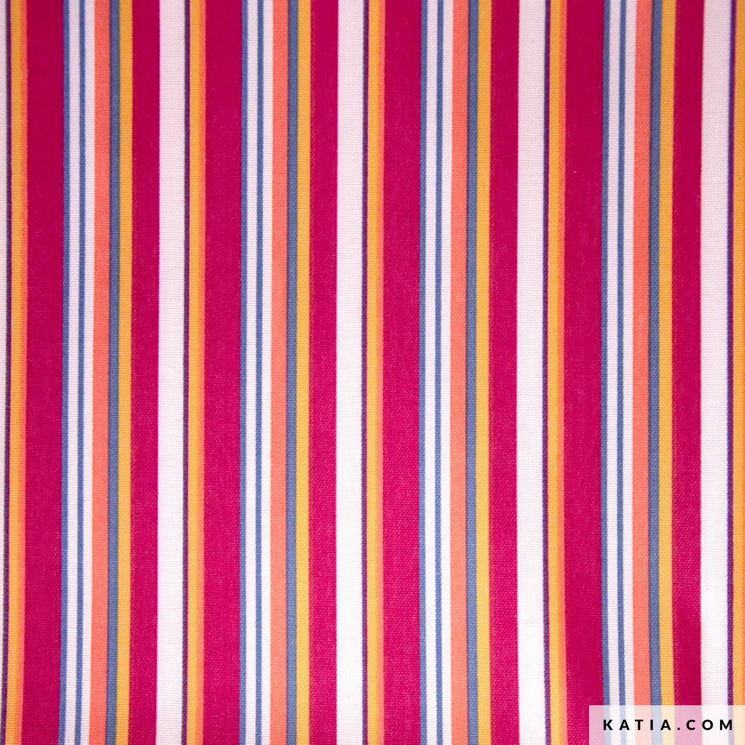 Multicolor striped waterproof fabric - Spring / Summer | Katia.com