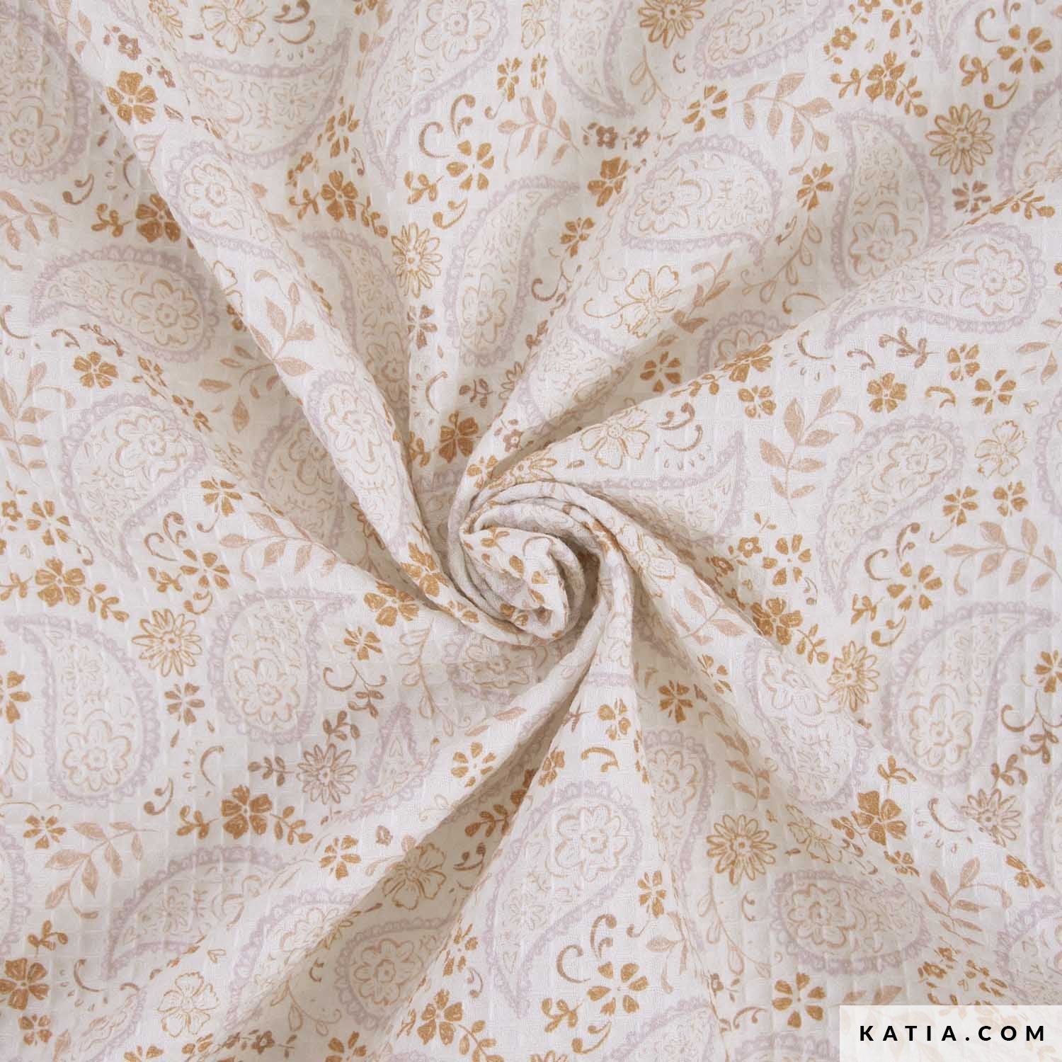 Stoff Mit Paisley Muster