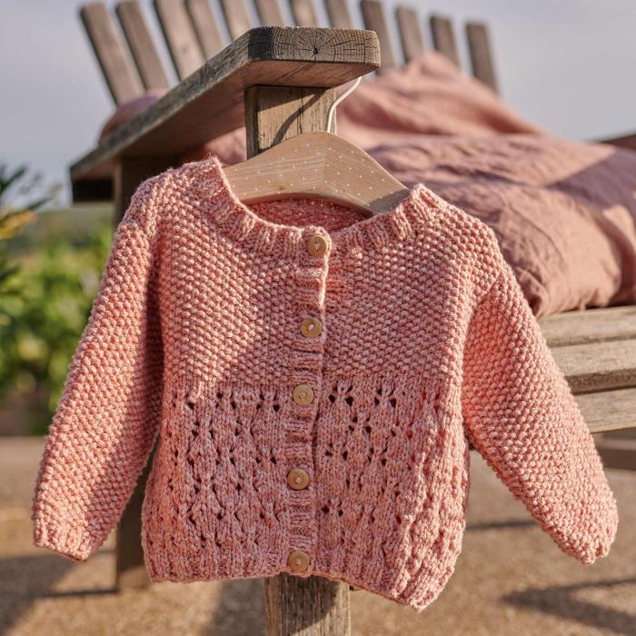 Babies Cardigan Knitting Kit S S Intermediate 6219 34